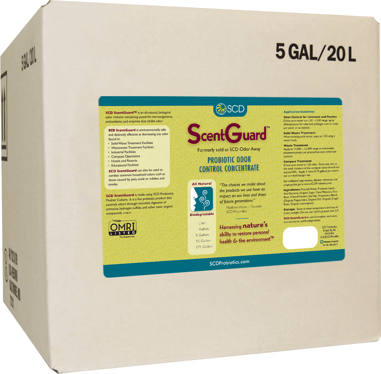 SCD ScentGuard - Probiotics Odor Remover